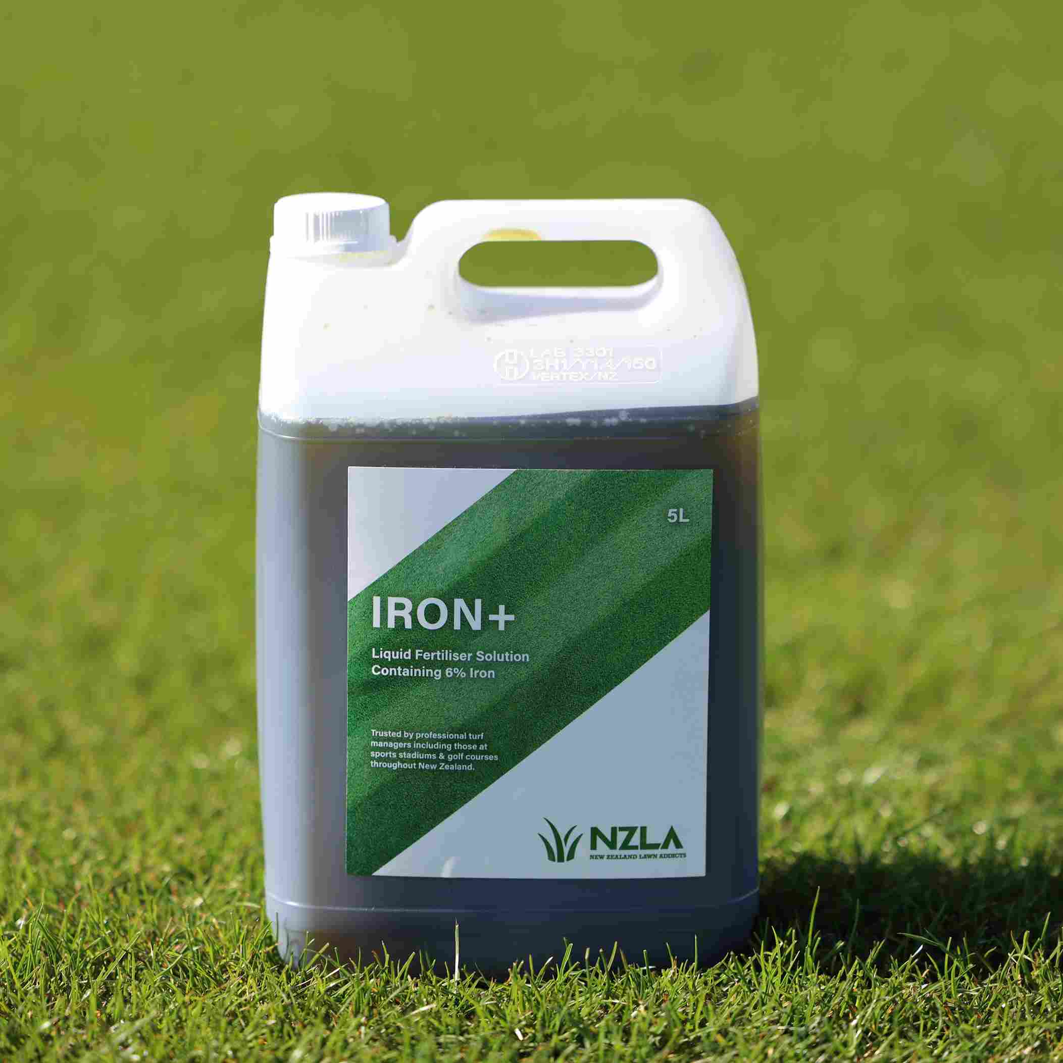 NZLA Iron+ | Liquid Lawn Fertiliser for Dark Green Lawn | NZ